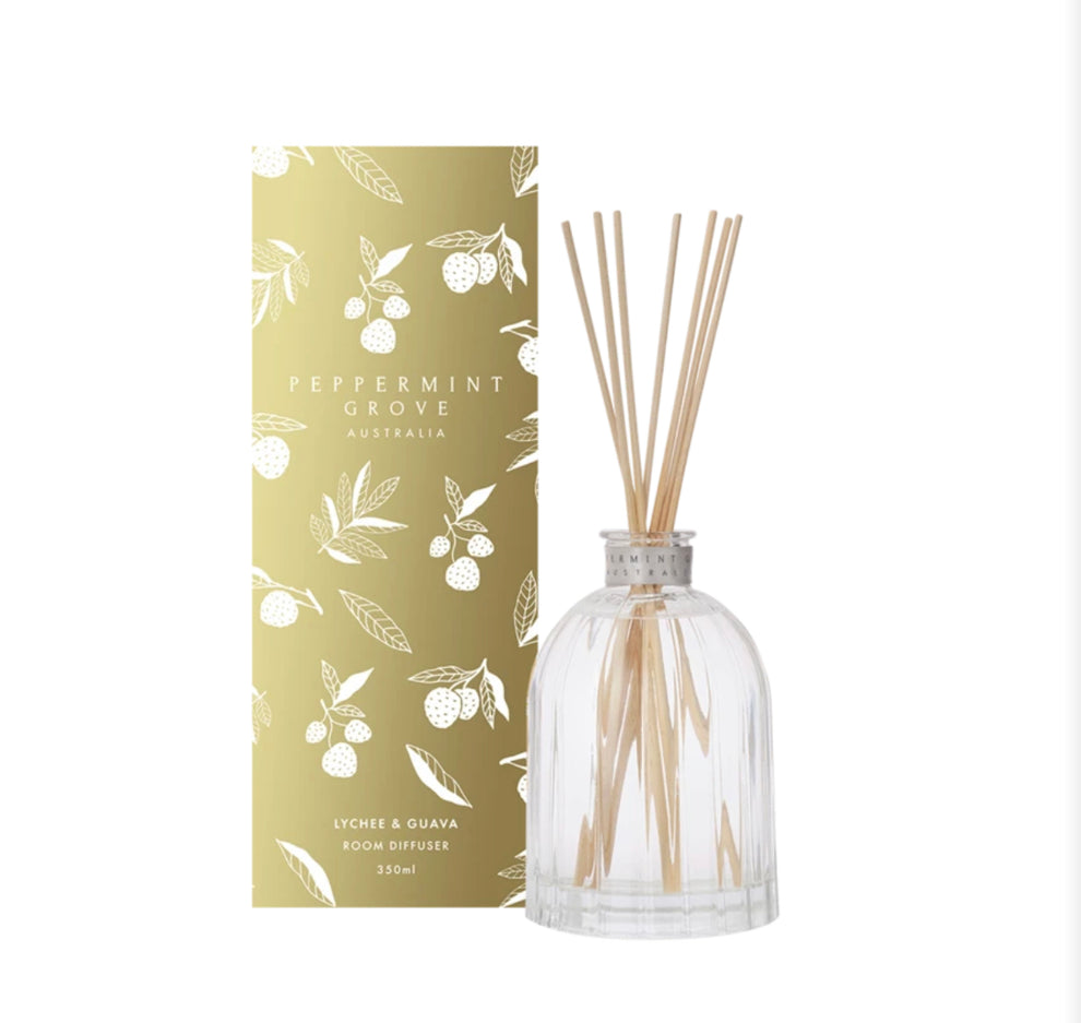Lychee & Guava Reed Diffuser - Limited Edition – POPPA'S FUDGE & JAM FACTORY